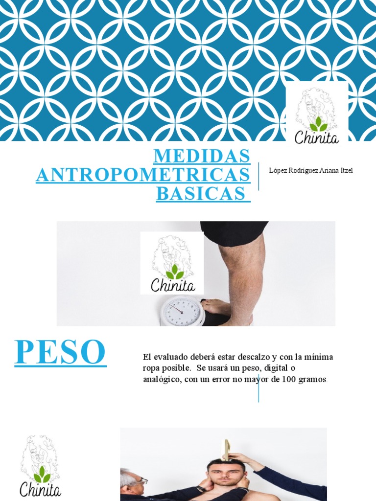Medidas Antropometricas Basicas Pdf Medición Anatomía