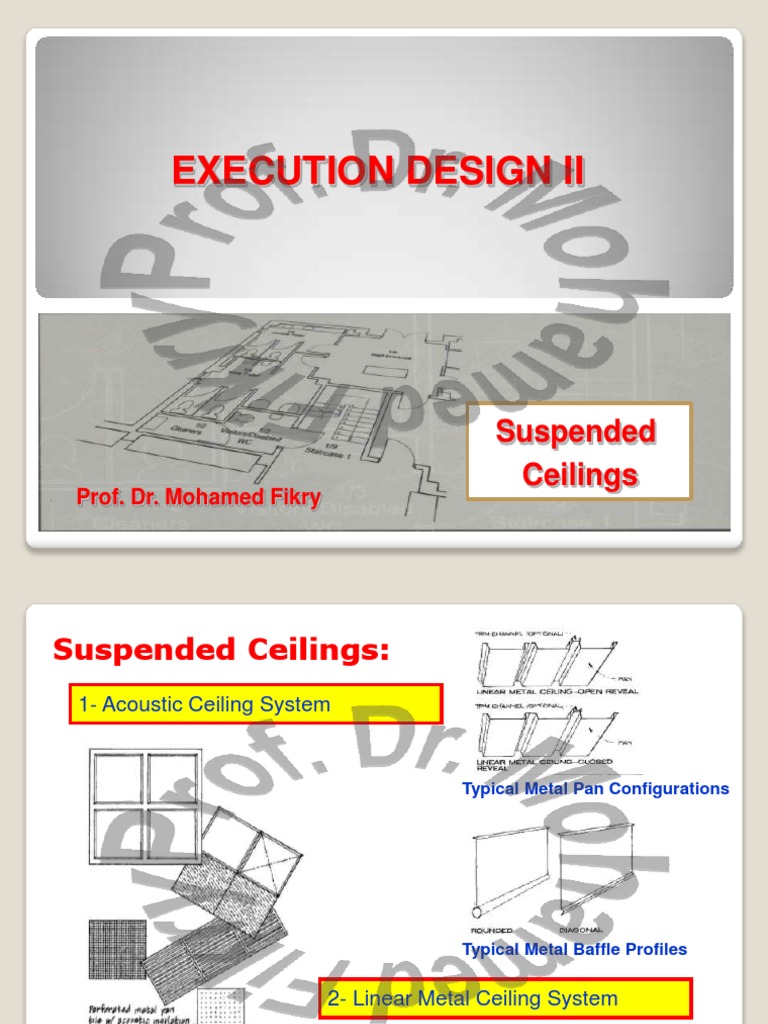 Suspended Ceilings | PDF | Drywall | Ceiling