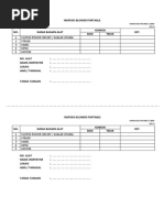 Form Inspeksi Blower Portable | PDF