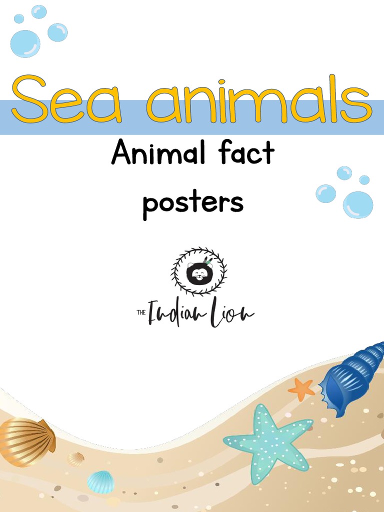 Scavenger hunt posters sea animal | PDF