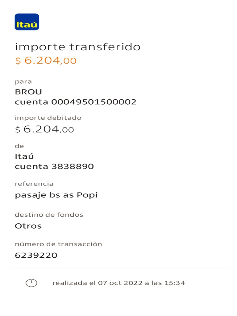Comprobante Transferencia | PDF Comprobante Transferencia | PDF