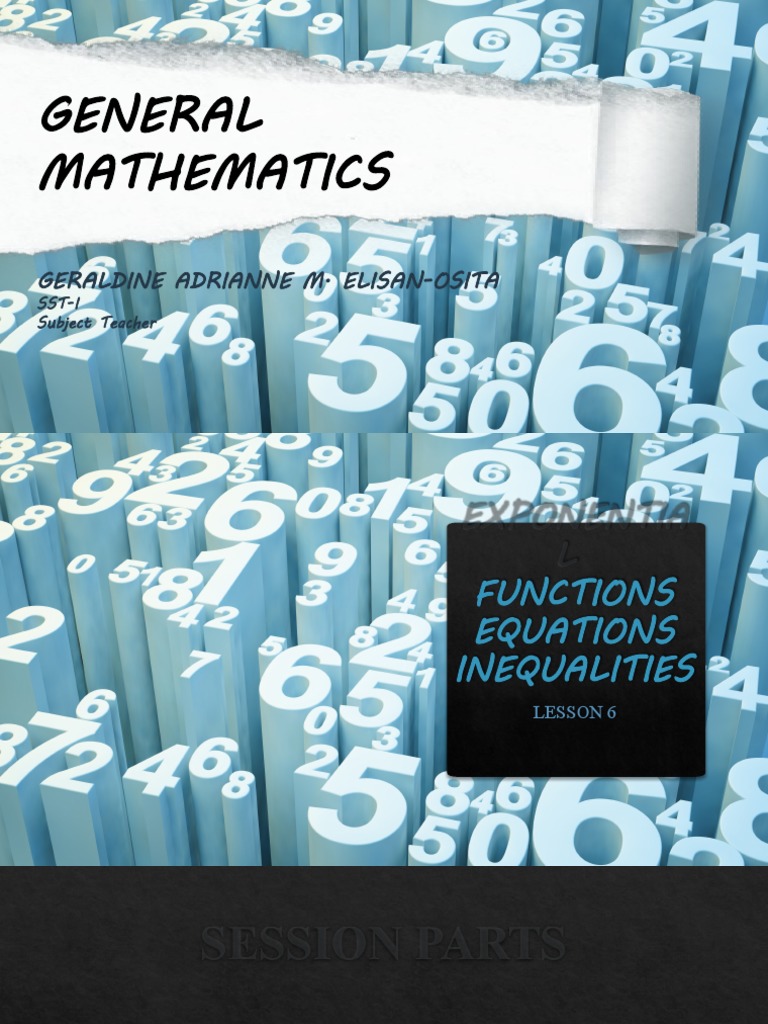 Genmath Lesson 6 | PDF | Exponential Function | Equations
