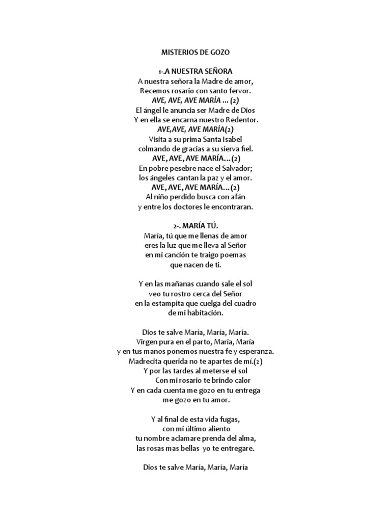 Cantos | PDF | María, madre de Jesús | Cristo (título)