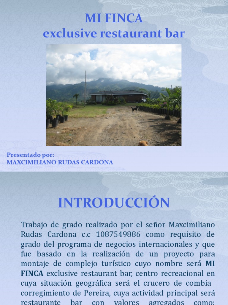 Mi Finca | PDF | Alimentos | Cliente