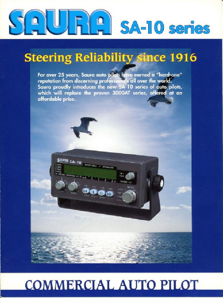 SA 10 Brochure | Download Free PDF | Compass | Rudder