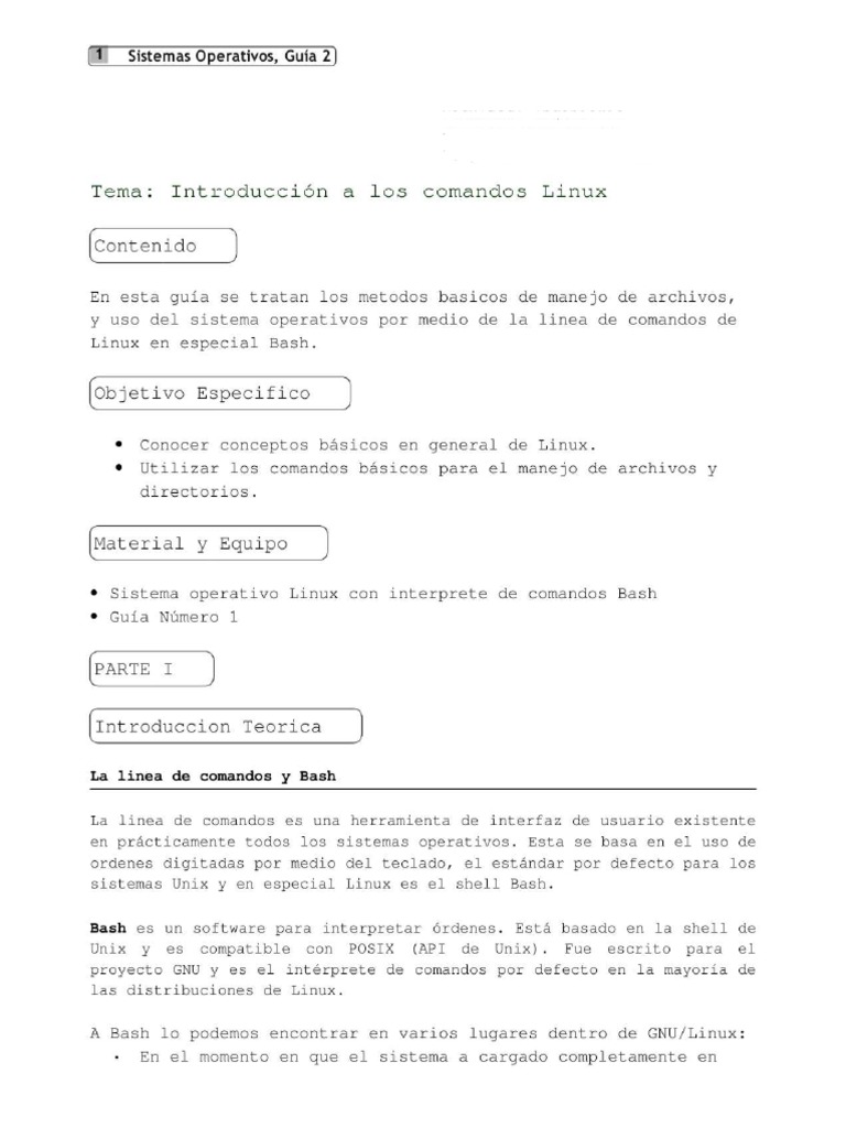 Guia 2 - Introducción A Linux | PDF