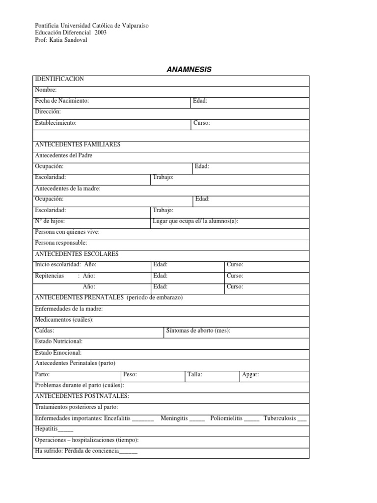 anamnesis formato