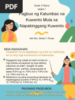 Filipino LP (Pagsunod Sa Panuto) | PDF