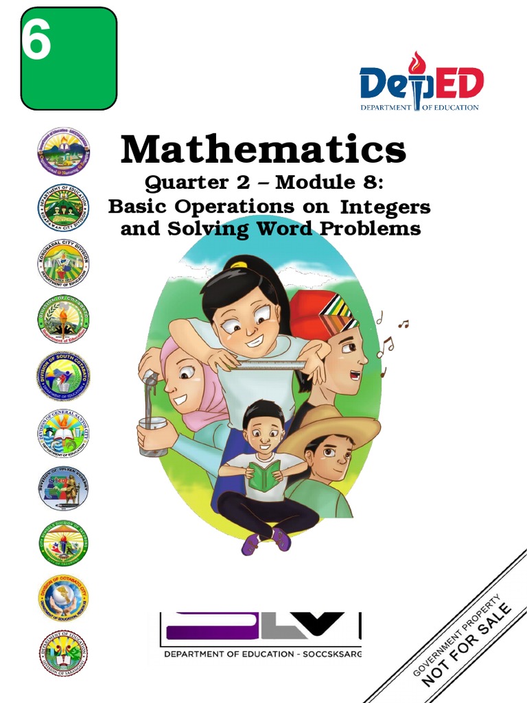 Math6 q2 Mod8of8 Basic Operations On Integers and Problem Solving v2 | PDF | Subtraction ...