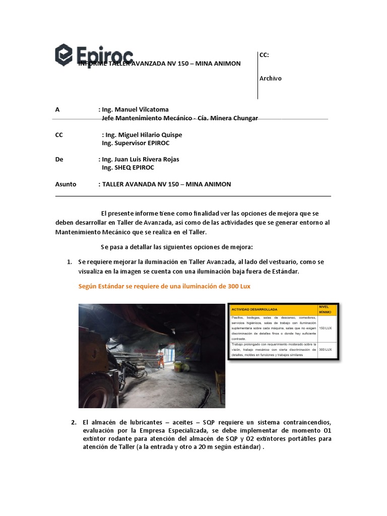 Informe Taller Avanzada NV 150 | PDF