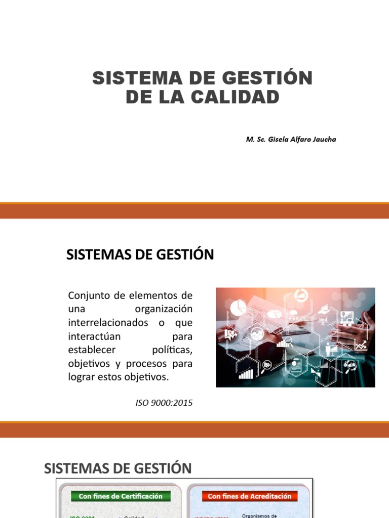 Sistema de Gestión de La Calidad | Descargar gratis PDF | Calidad (comercial) | Iso 9000