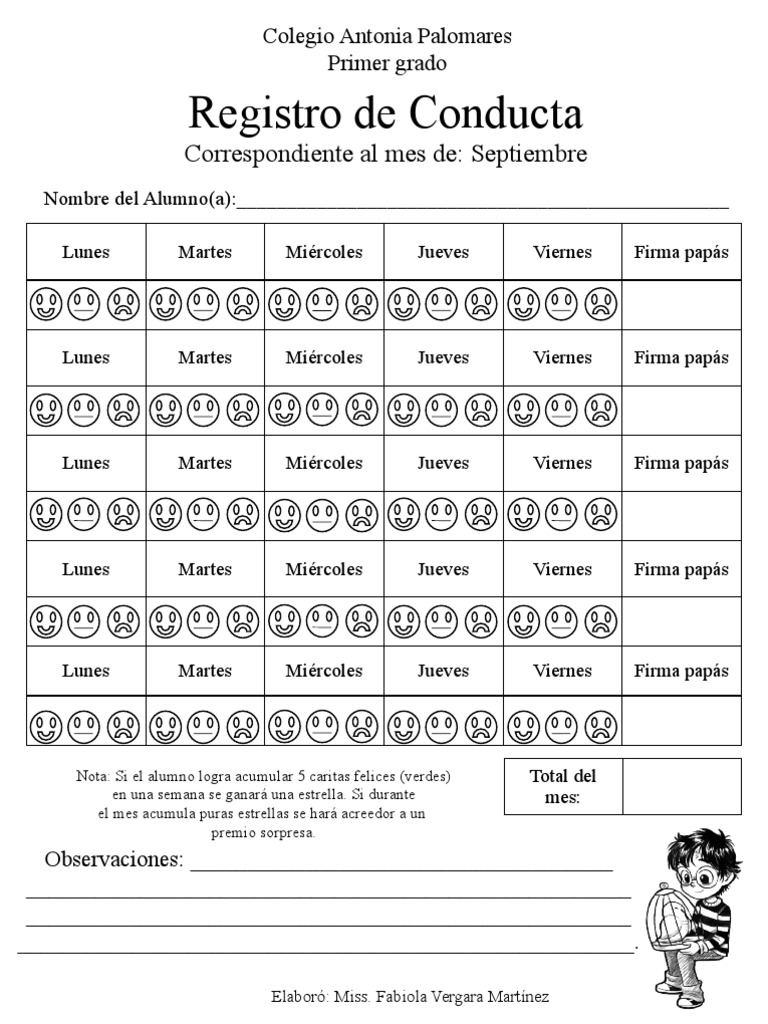 Registro de Conducta | PDF