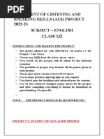 Class-12 ASL PROJECT-2022-23 | PDF | Nature