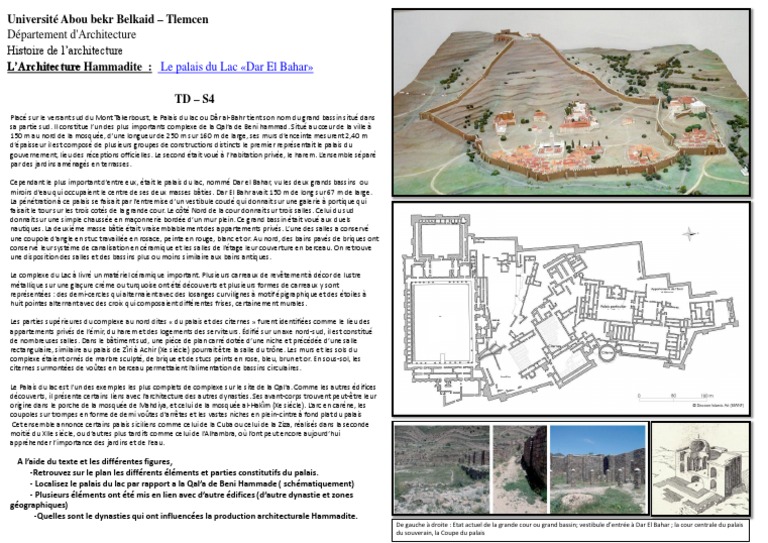 Palais du Lac : Architecture Hammadite | PDF | Carreau (construction ...