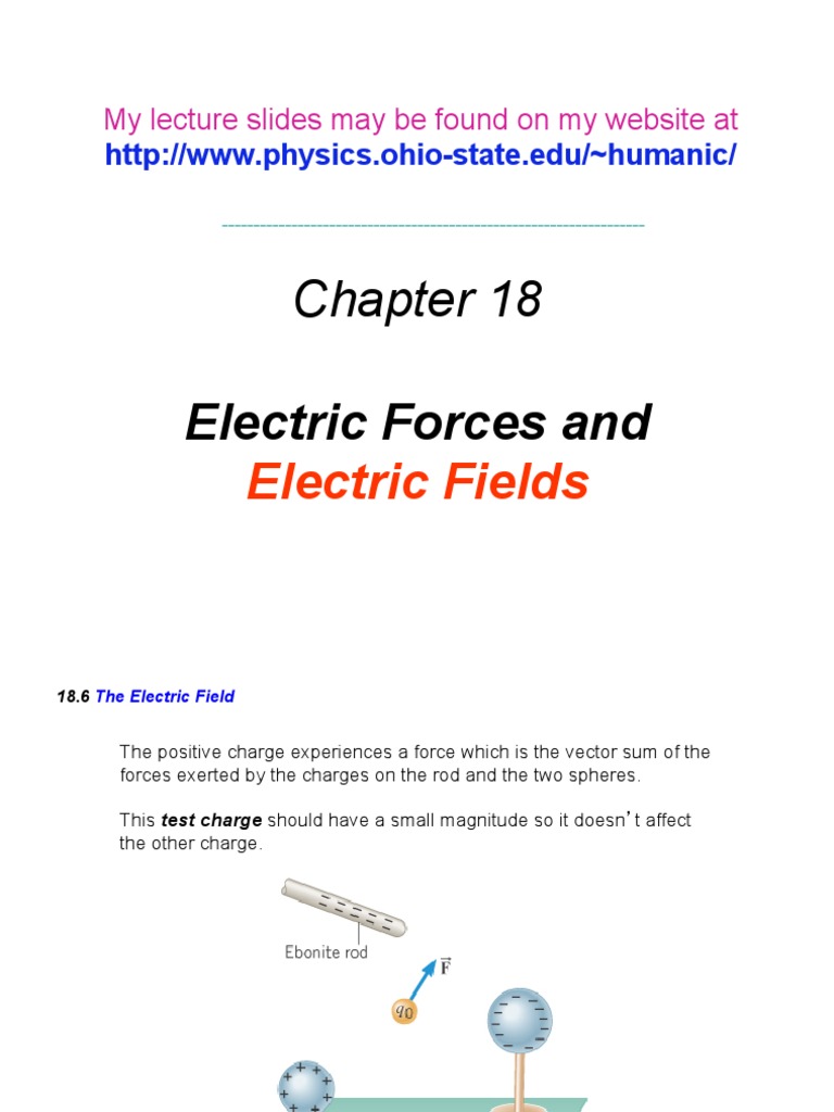 p112 Lecture2 | PDF | Electric Field | Force