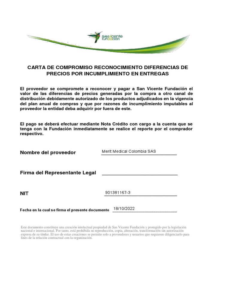 14 Plan Carta Compromiso Diferencias Incumplimientos | PDF