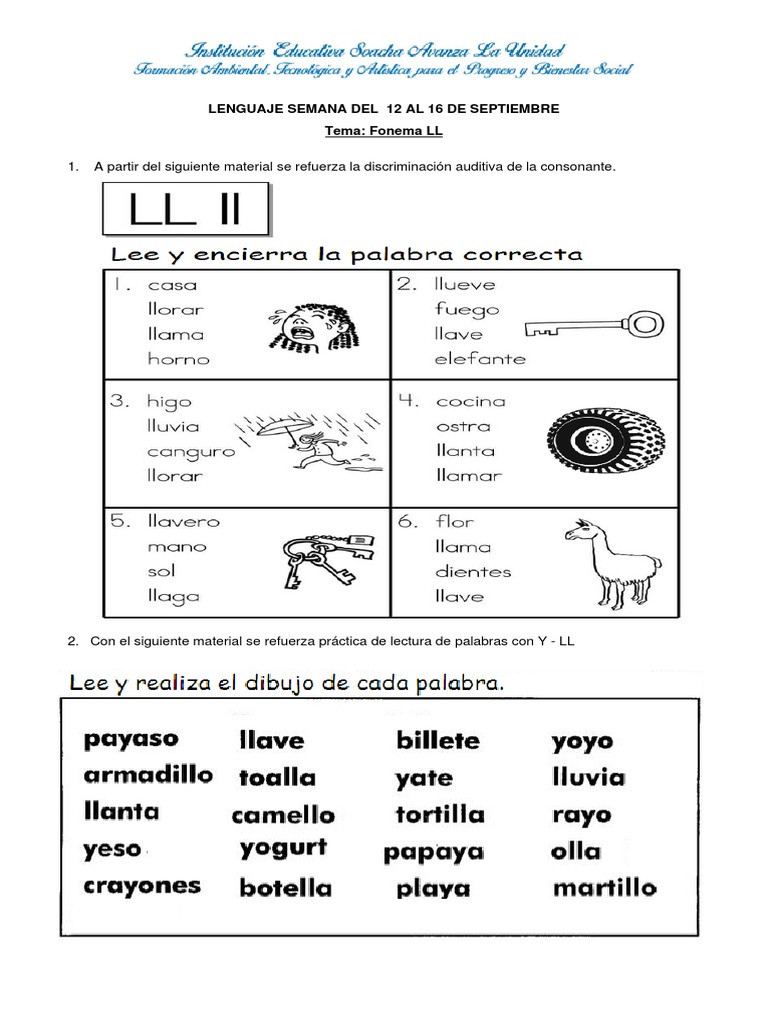Lenguaje Semana 12 Al 16 Sept | PDF | Artes del Lenguaje y Comunicación