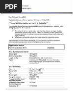 Australian Customs Declaration Form | PDF | Australia