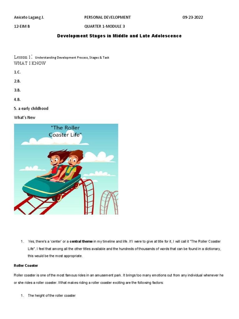 Module 3 Perdev | PDF | Compassion | Adolescence