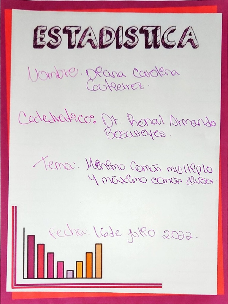 Mínimo Común Multiplo Y Máximo Común Divisor Pdf