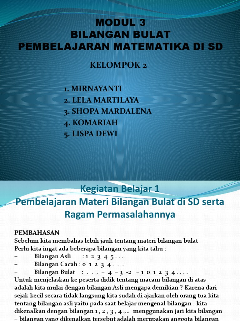 MTK Modul 3 | PDF
