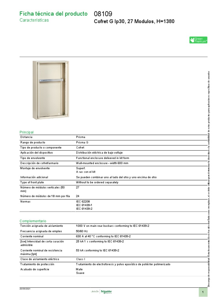Prisma G - 08109 | PDF | Ingenieria Eléctrica | Cantidad