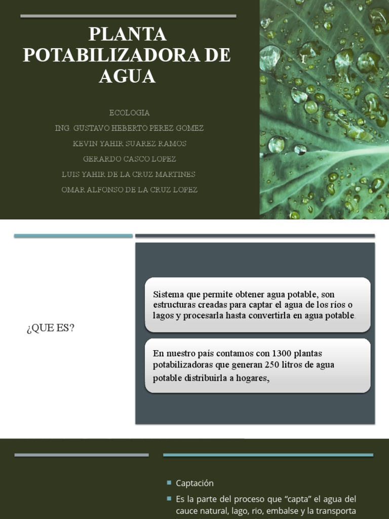 Planta Potabilizadora de Agua | PDF