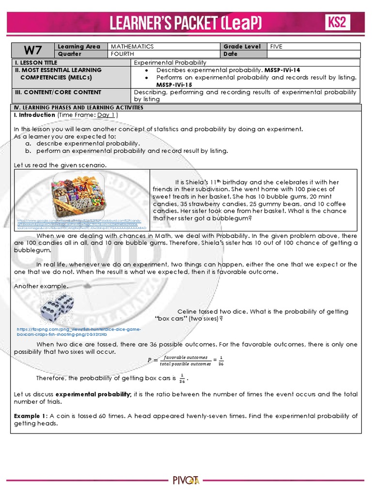 Exploring Experimental Probability Through Coin Flips, Dice Rolls, and ...