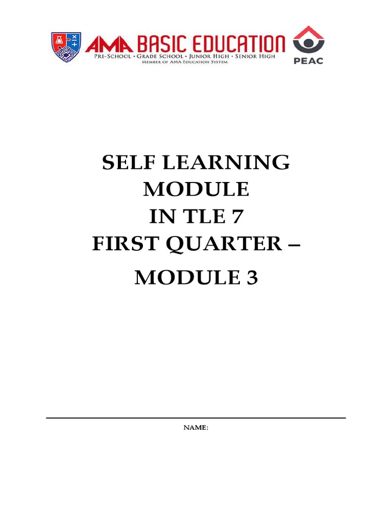 Tle Moduel 7 and 8 Module 3 | PDF | Farms | Agriculture