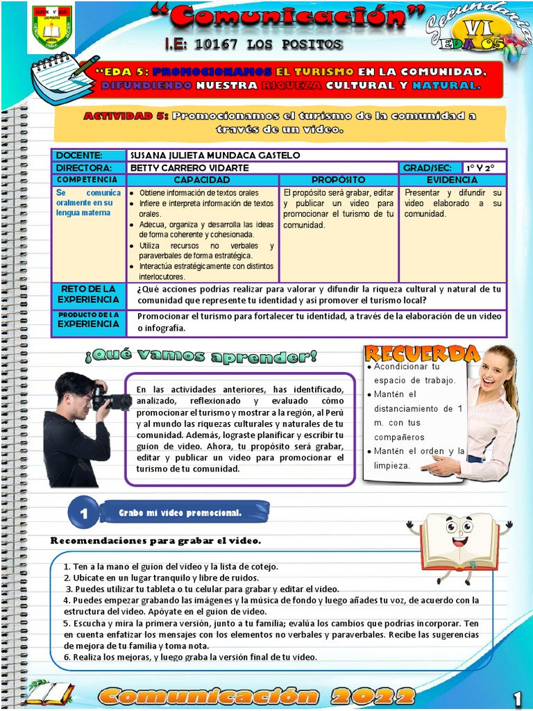 1º2º Act 5 Com Eda 5 | PDF | Ciencia cognitiva | Cognición