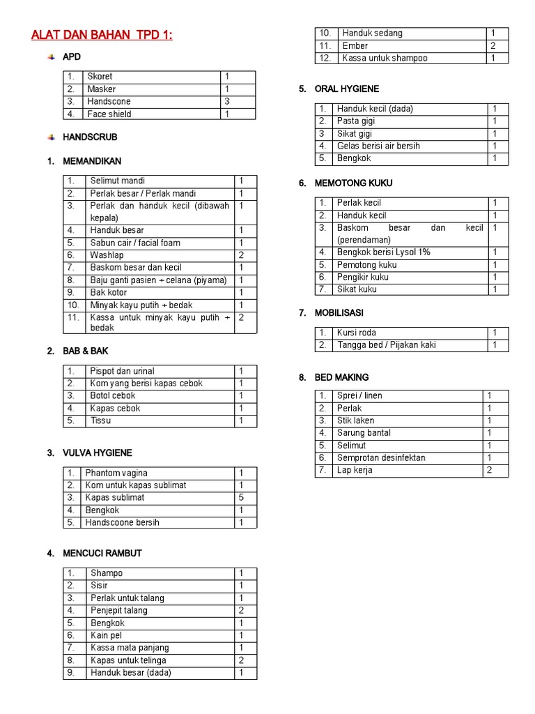 Alat TPD 1 Dan TPD 2 | PDF