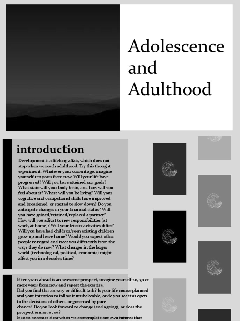 The Physiological, Psychological and Social Development of Adolescence ...
