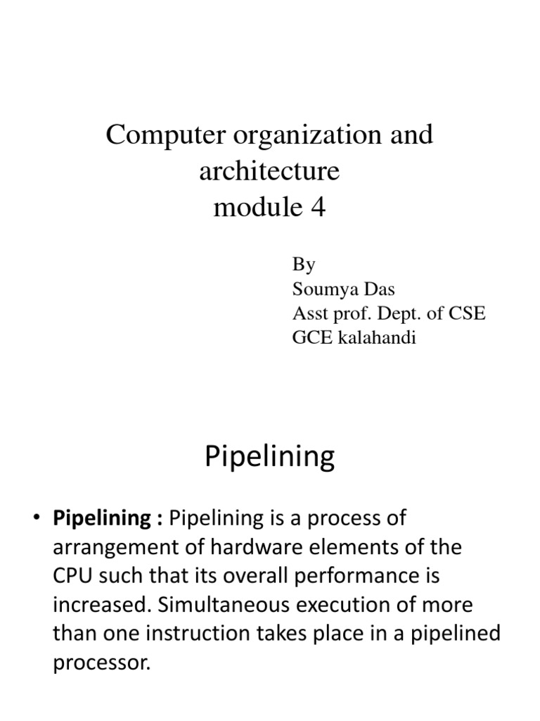 Module 4 Pdf Parallel Computing Central Processing Unit