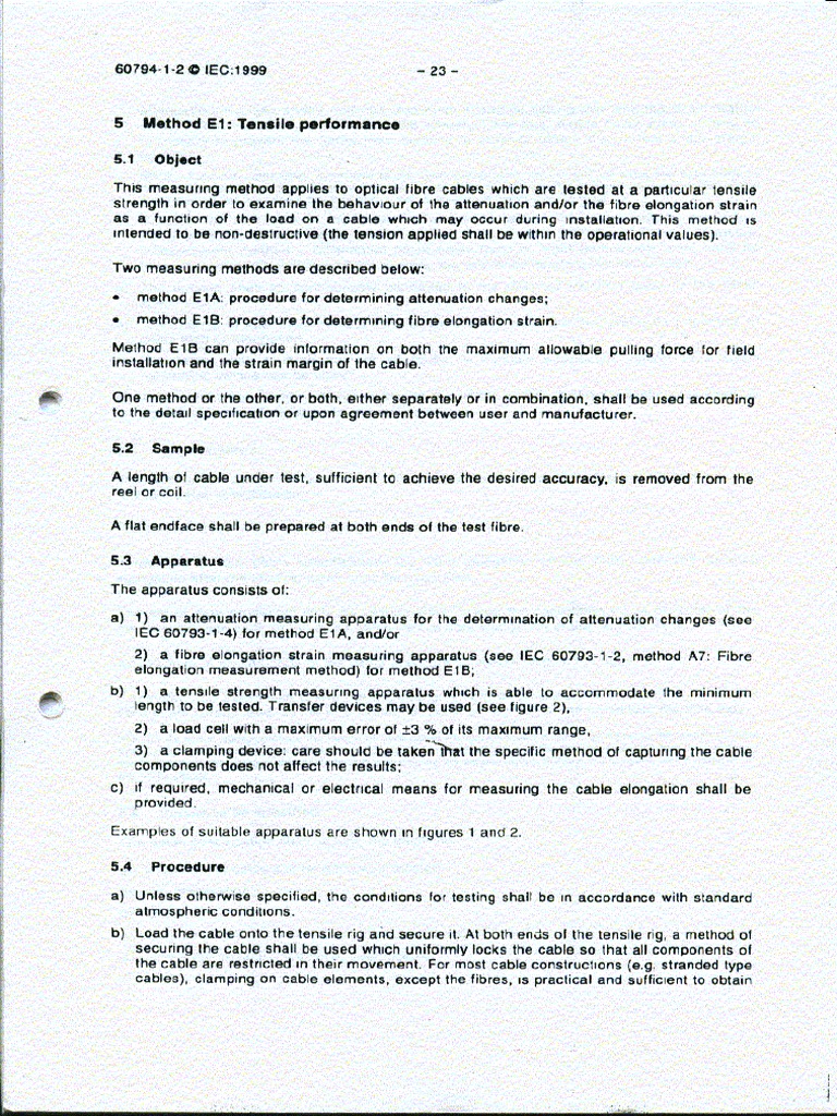 IEC 794 (Procedure | PDF