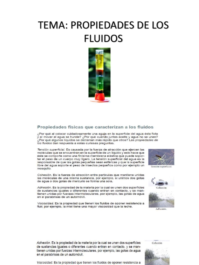 PROPIEDADES DE LOS FLUIDOS (2) | PDF