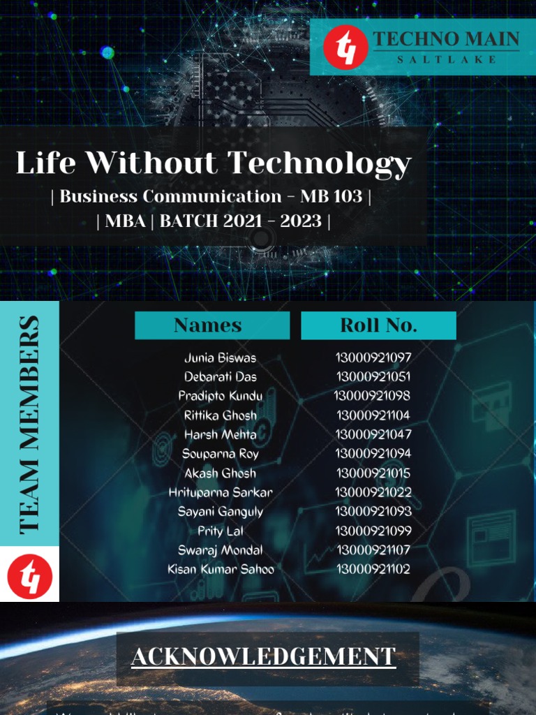 Life Without Modern Technology | PDF | Social Media | Popular Culture ...