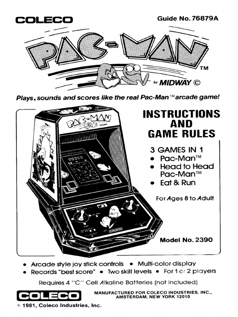 Coleco PacMan | PDF