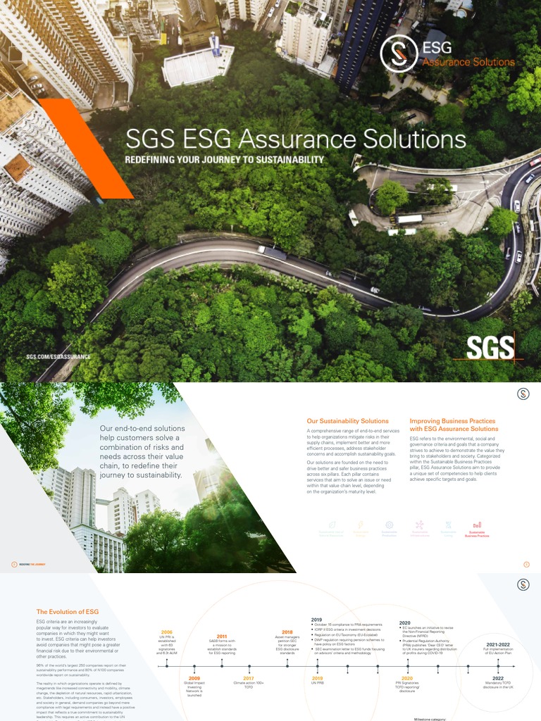 Sgs Esg Assurance Solutions en | Download Free PDF | Sustainability | Economies
