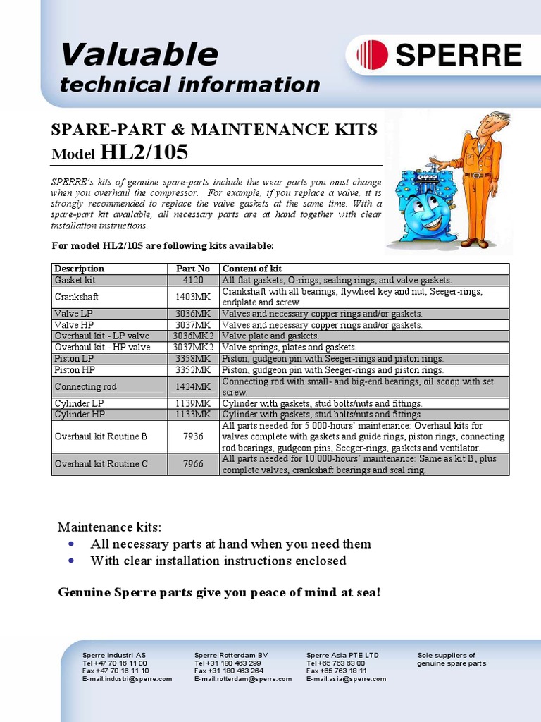 Sperre HL2 105 | PDF | Piston | Manufactured Goods