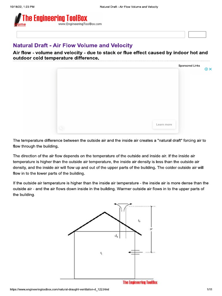 Ref 7 Natural Draft Calculation Method | PDF