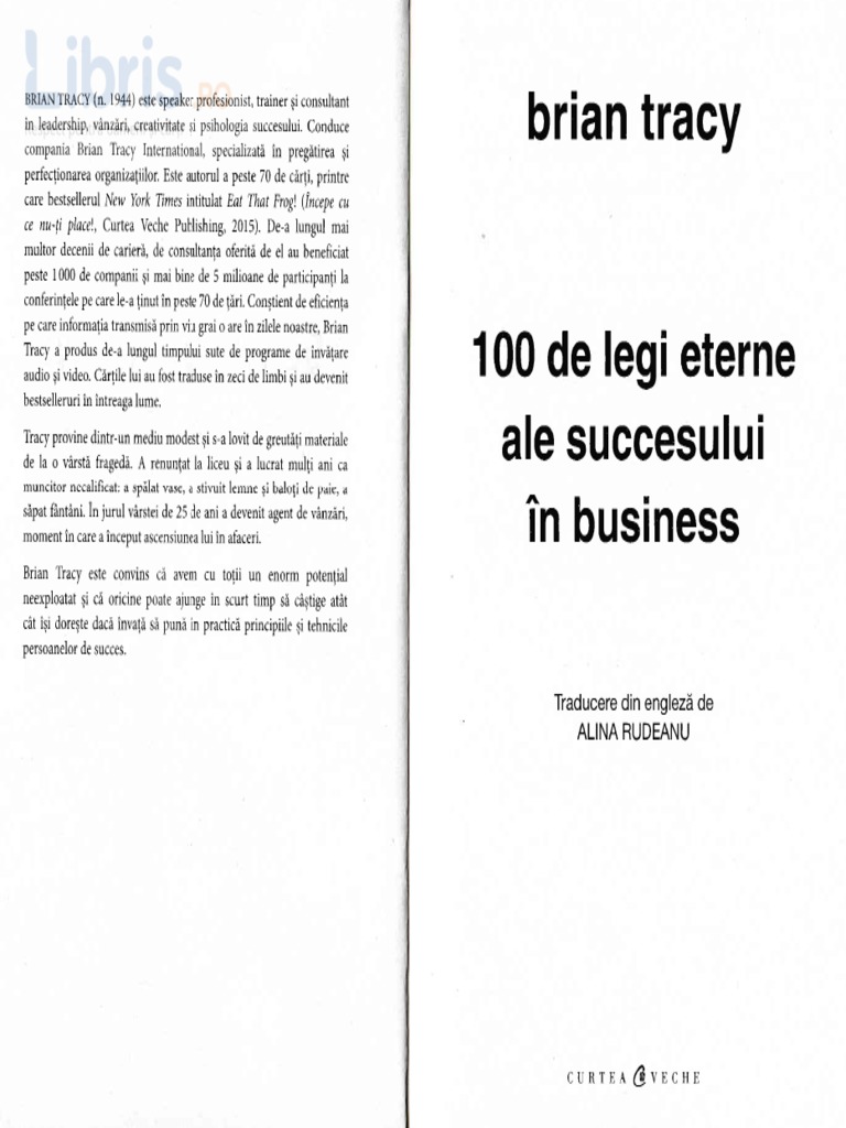 100 de Legi Eterne Ale Succesului in Business - Brian Tracy | PDF