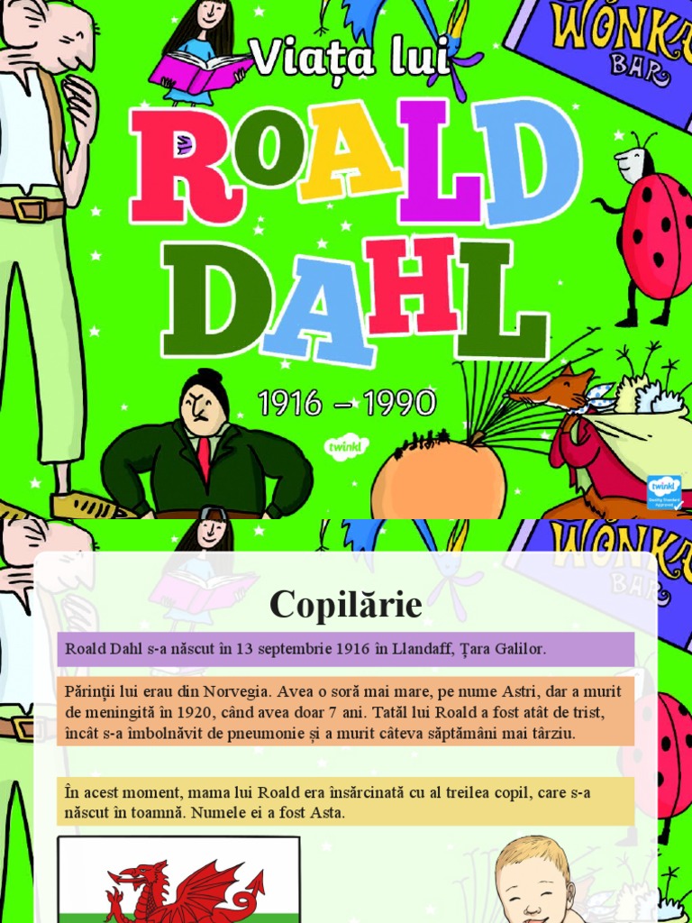 Viata Lui Roald Dahl Prezentare Powerpoint | PDF