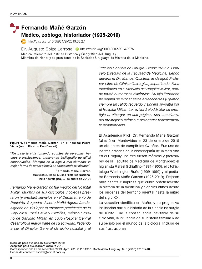 Homenaje - Fernando Mañé Garzón | PDF | Uruguay