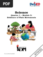 Science: Quarter 1 - Module 5: Evidence of Plate Movements | PDF ...