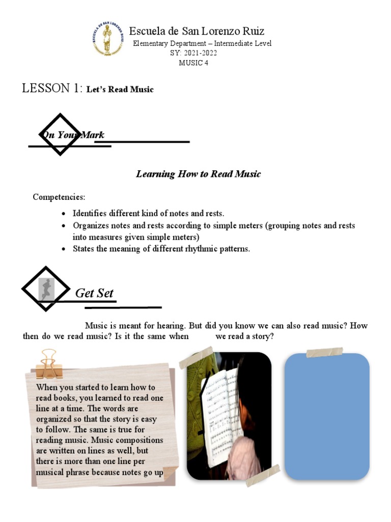 Music 4 UNIT1 Lesson 1 | PDF | Musical Notation | Rhythm