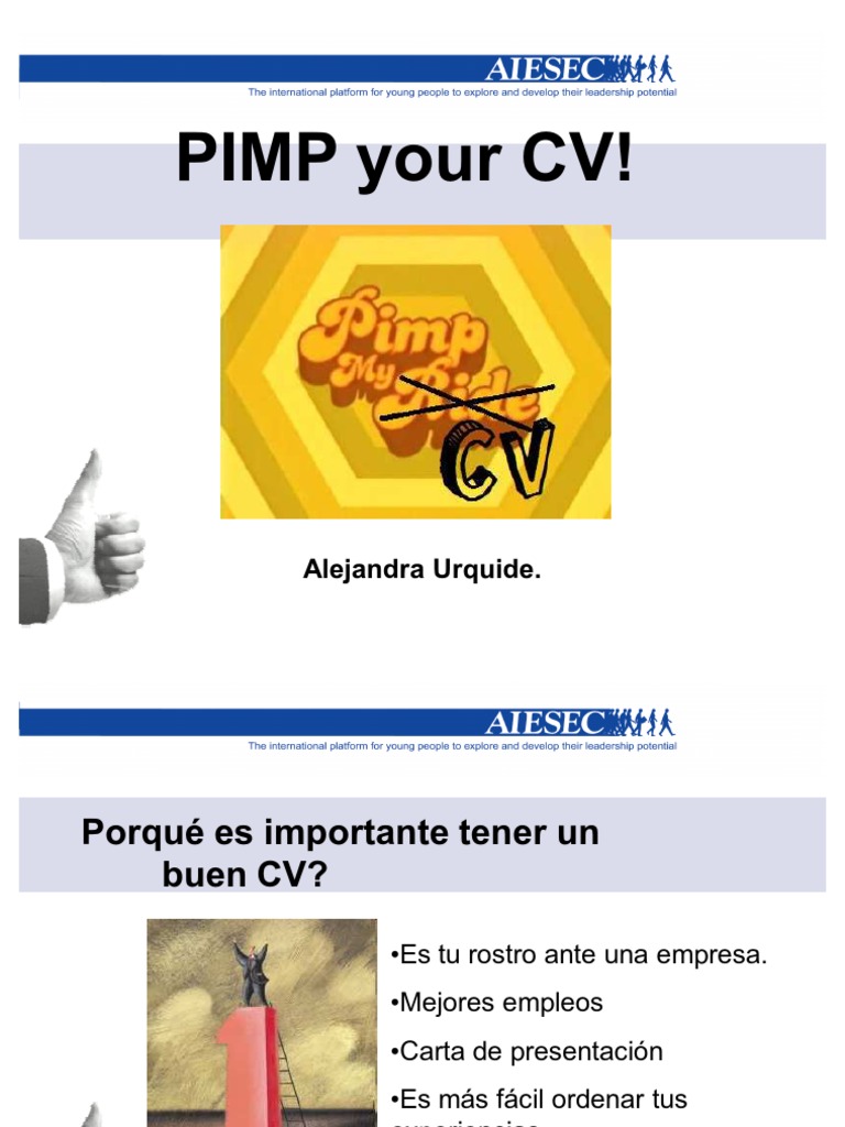 Como Hacer Un CV AIESEC | PDF