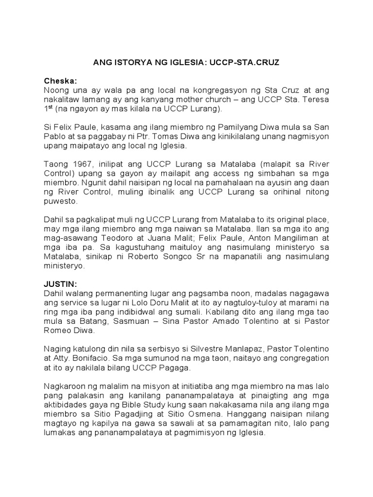 UCCPSCL-History-Tagalog-Translation | PDF