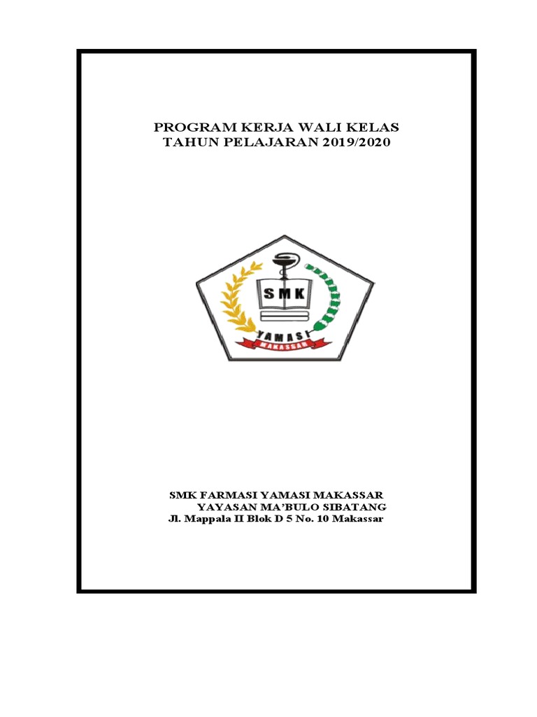 Program Kerja Wali Kelas | PDF
