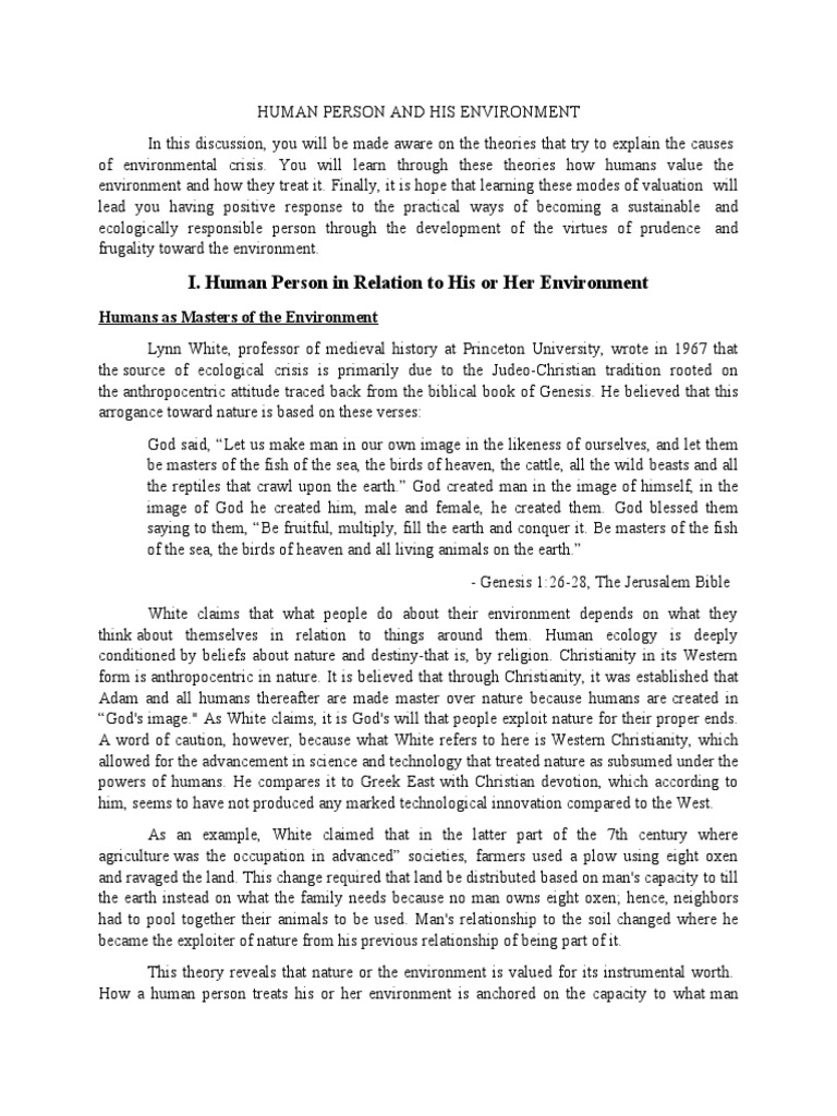 Humans as Stewards of Nature | PDF