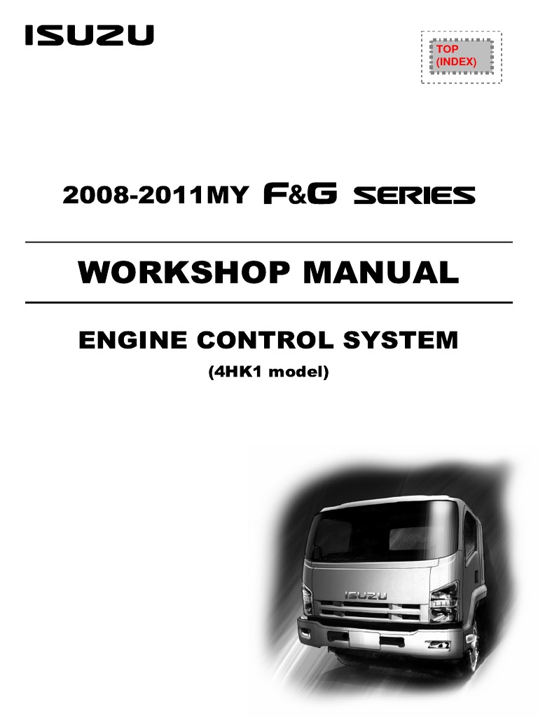 4HK1 Engine Control System Manual | PDF | Throttle | Manual Transmission